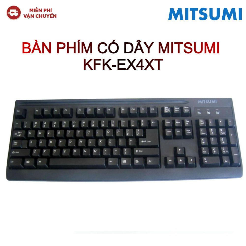 Bàn phím Keyboard MITSUMI EA4XT Cổng USB Chính hãng. | Shopee Việt Nam