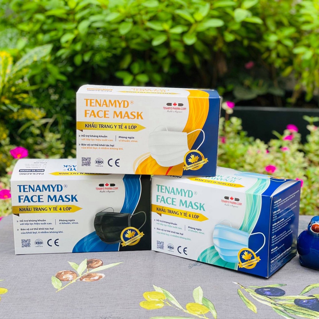 [KHÔNG MÙI] Khẩu Trang Y Tế 4 Lớp Cao cấp TENAMYD® Face Mask Chính Hãng ...