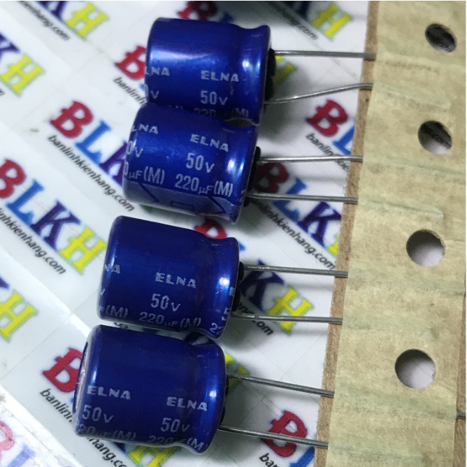 combo 3 con Tụ âm thanh 50V 220uF 10x12 chính hãng ELNA RE3 | Shopee ...