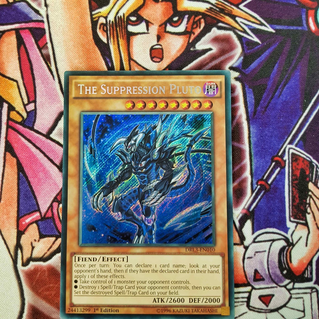 Thẻ bài Yugioh chính hãng | The Suppression Pluto | Secret rare DRL3. | Shopee Việt Nam