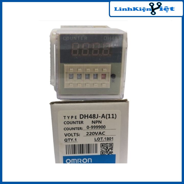 Bộ đếm sản phẩm Counter DH48J- A(11) DHH48J-A(8) chân tròn 220VAC kèm ...