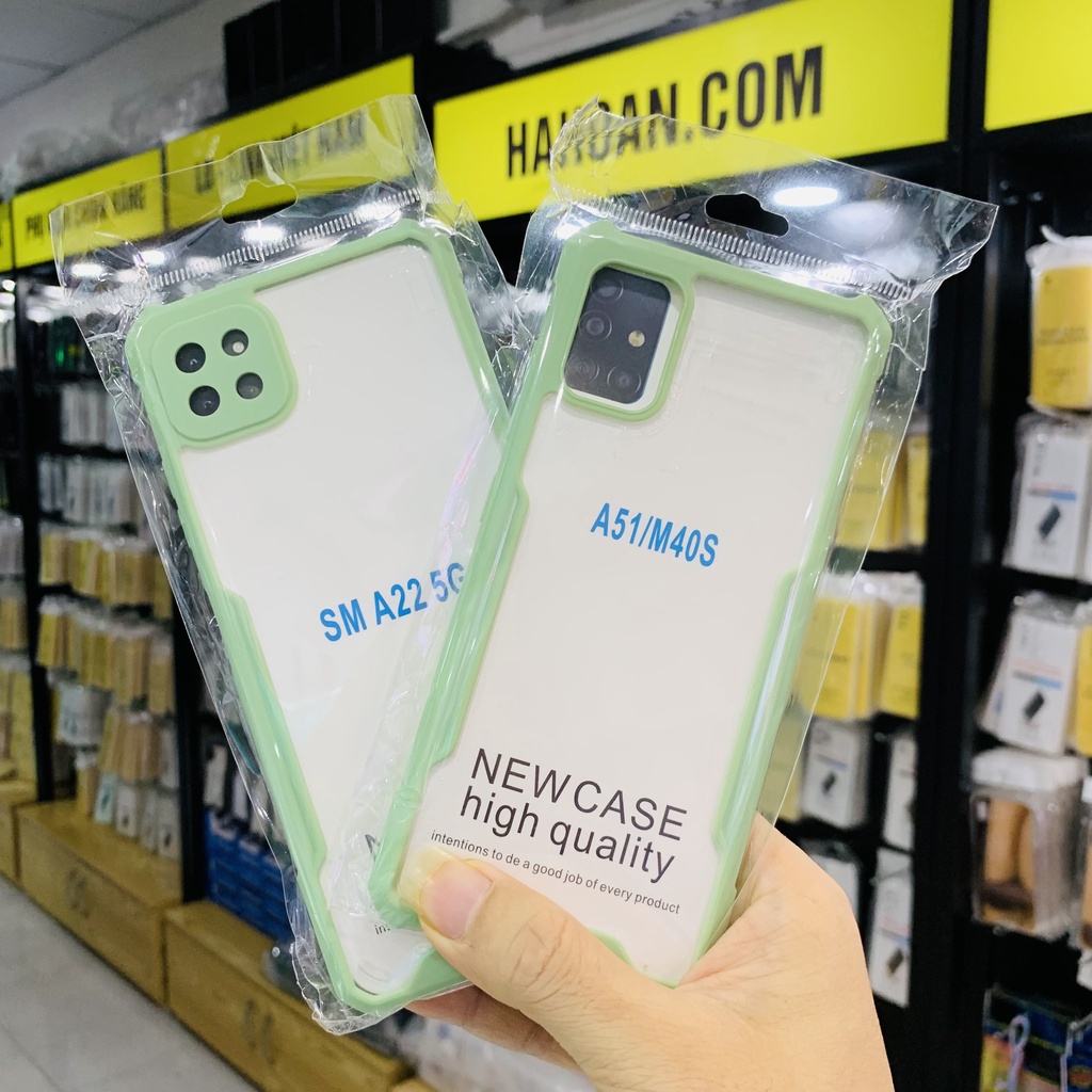Ốp lưng Samsung chống sốc viền màu lưng trong chống ố A03s/ A02/ A02s/ A32 5g/ A31/ A22/ M02 ...