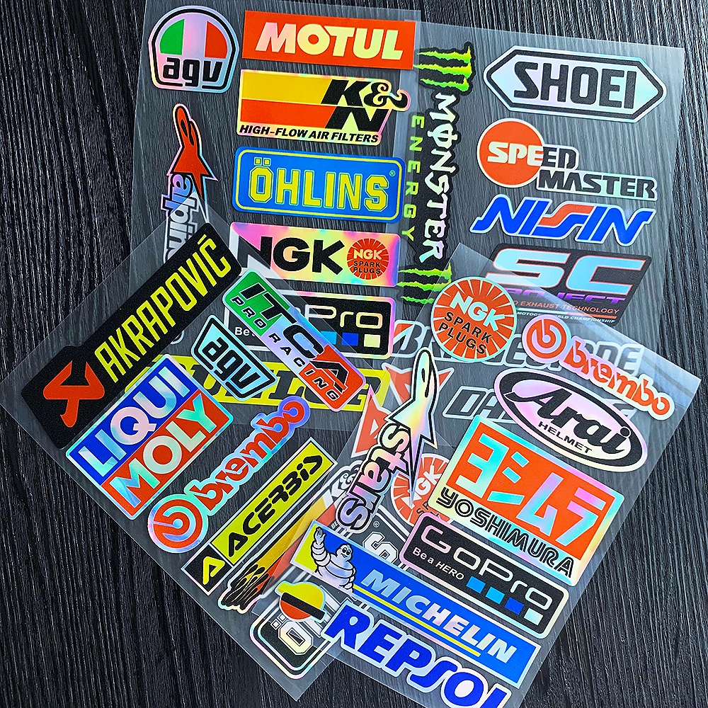 Nhãn dán xe máy Phụ tùng Thái Lan Stickers Đề can bộ đua xe Yamaha ...