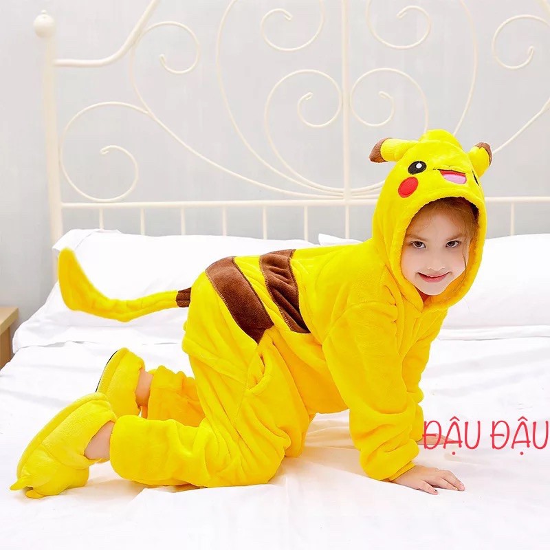 COMBO BỘ PIKACHU + DÉP MÓNG THÚ / DÉP PIKACHU | Shopee Việt Nam