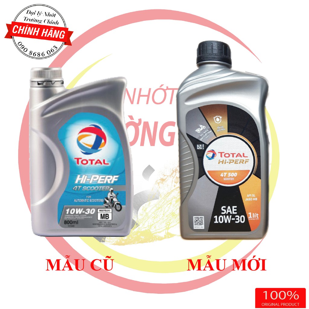 Nhớt Total Hi-Perf 4T Scooter 10W30 dành cho xe ga | Shopee Việt Nam