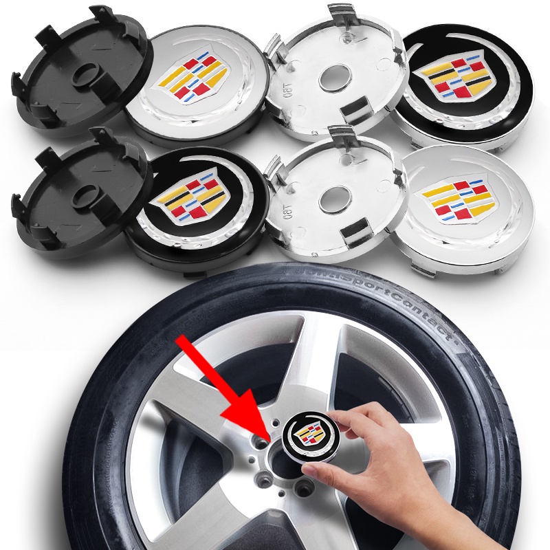 4 Bánh Xe 60 Mm Trung Tâm Trung Tâm Nắp Vành Huy Hiệu Dành Cho Xe ...