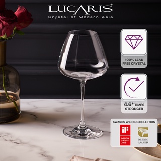Bộ 6 Ly Uống Rượu Vang Đỏ Pha Lê Cao Cấp Lucaris Elegant Red 590ml Nhập Khẩu Chính Hãng Sang ...