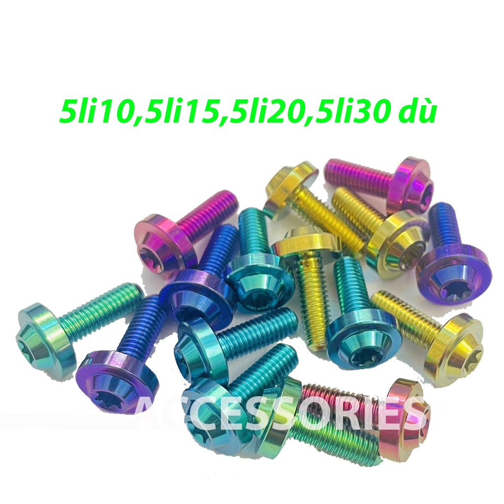 Ốc Titan Gr5 5li10,5li15,5li20,5li30 Đầu Dù Gắng Bợ Cổ Đồng Hồ Winner ...