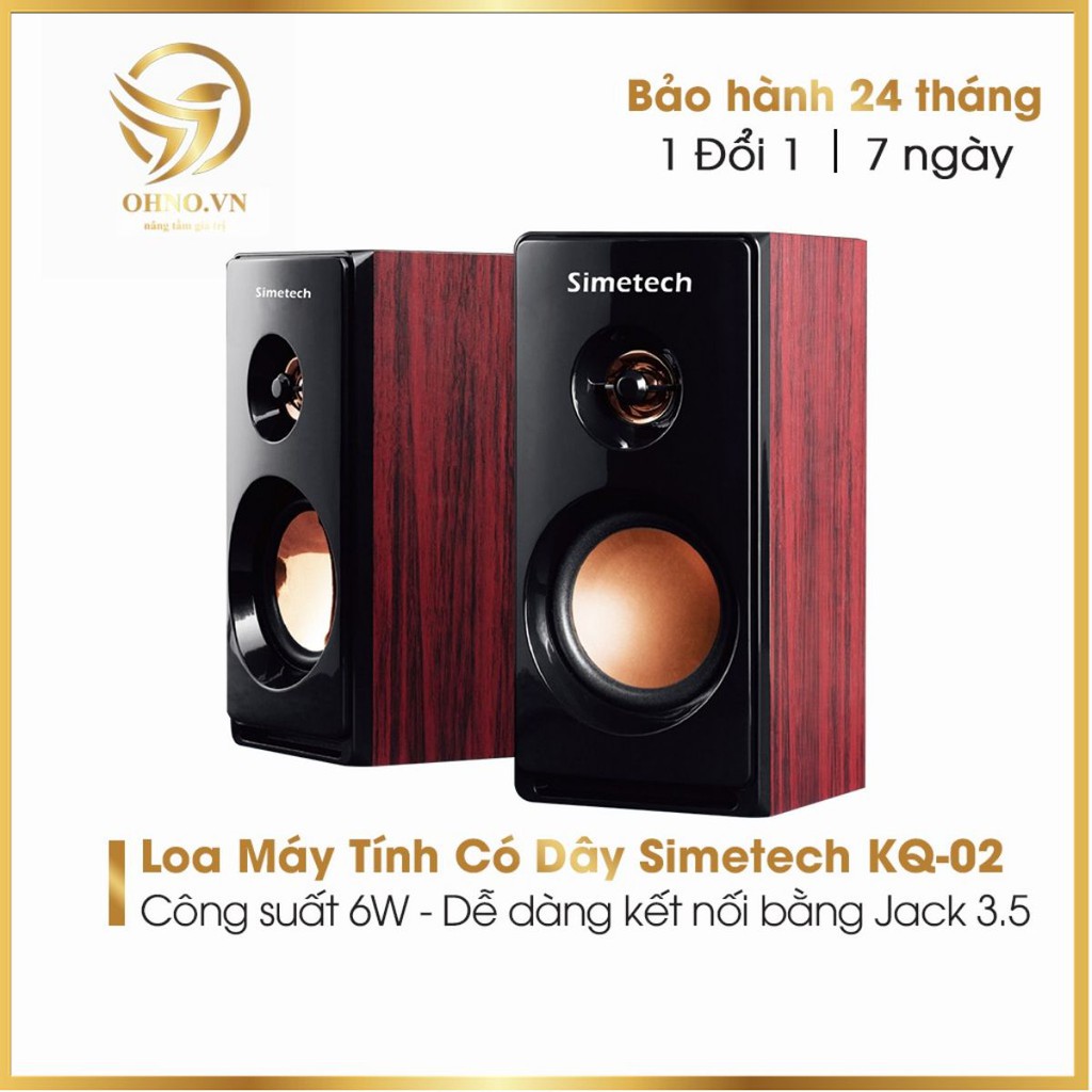 Loa Máy Vi Tính Laptop Simetech KQ-02 Loa Nghe Nhạc Để Bàn Có Dây ...