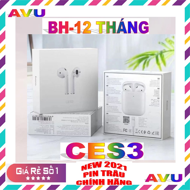 Tai nghe Bluetooth TWS Hoco CES3 Original series V5.0 (Trắng) - Hãng ...