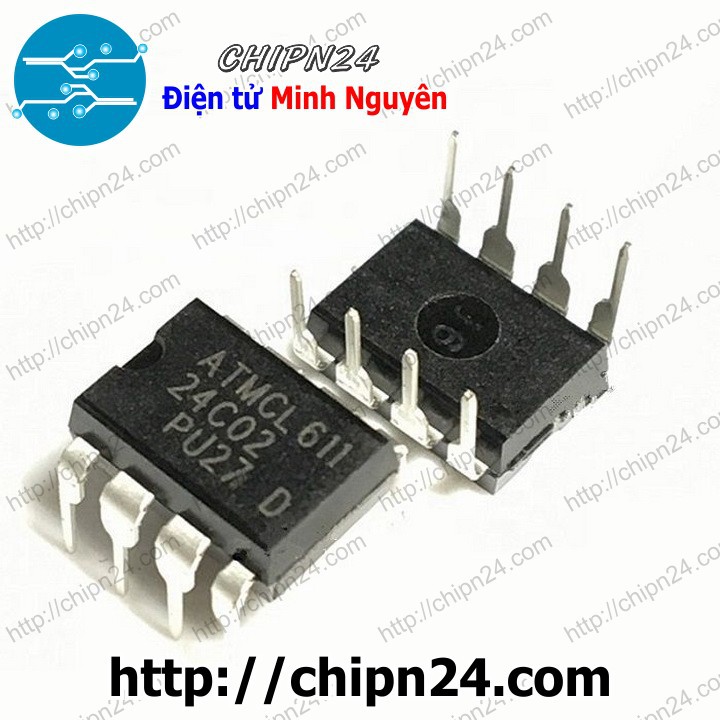 [2 CON] (DIP) IC 24C02 DIP-8 (AT24C02 IC Nhớ EEPROM) | Shopee Việt Nam