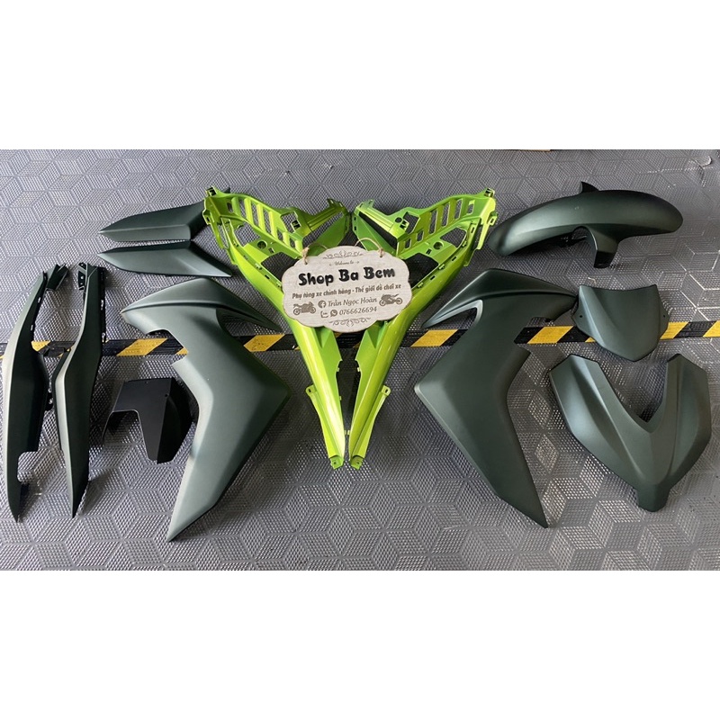 dàn áo ex 155 màu xanh rêu 12 món không tem | Shopee Việt Nam