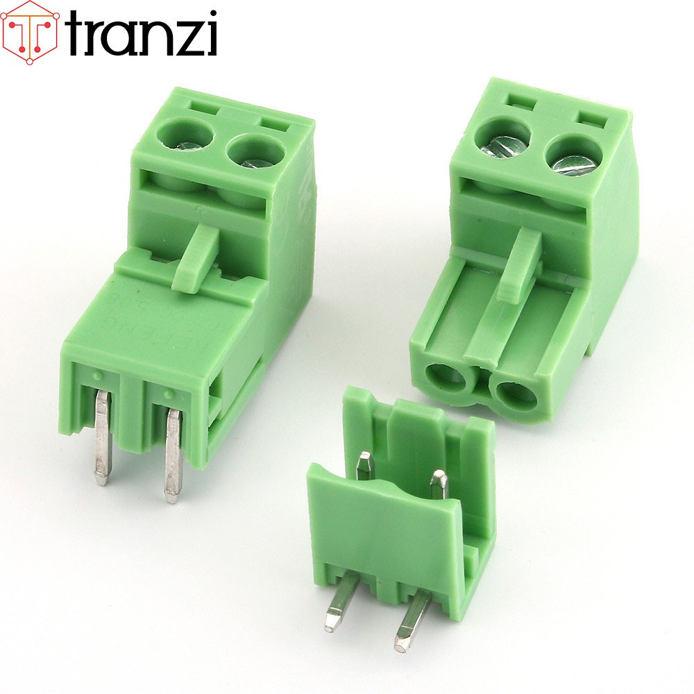 Cầu đấu 5.08mm 2EDG5.08 2P 3P 4P 5P 6P 7P 8P 9P 10P 11P 12P bộ đực cái chân cắm cong xanh ...