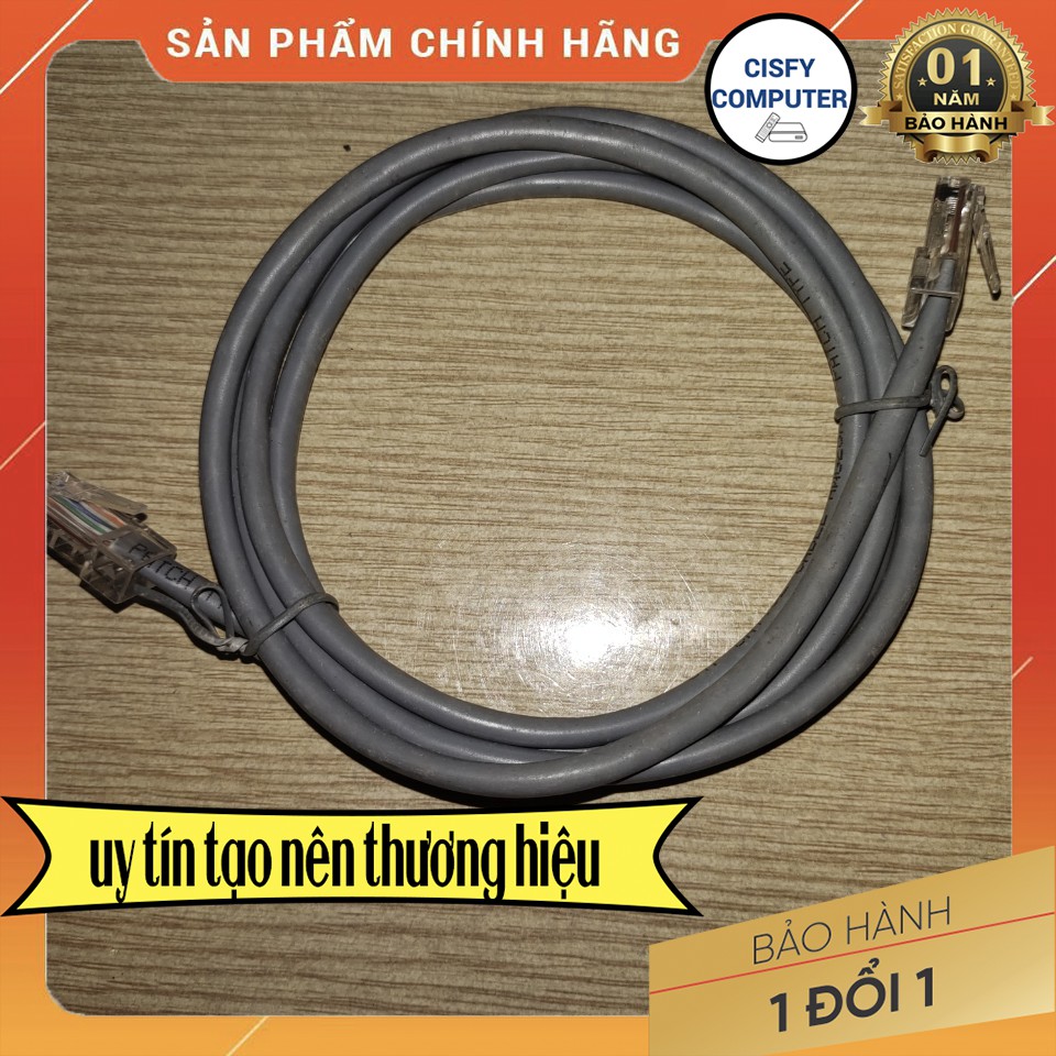 Dây Mạng CAT5E (Cáp Lan) Bấm Sẵn 2 Đầu Chuẩn 1Gbps - Lõi Đồng Nguyên ...