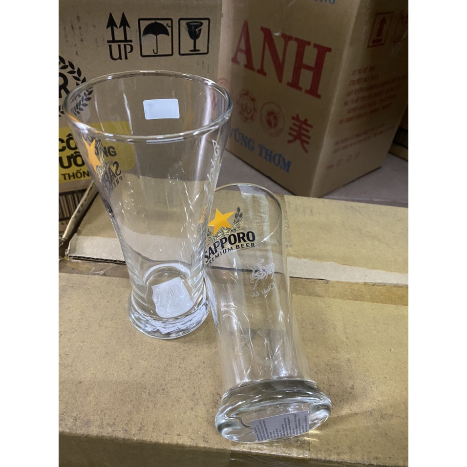 SÉT 2 LY THỦY TINH QUÀ TẶNG BIA SAPPORO | Shopee Việt Nam