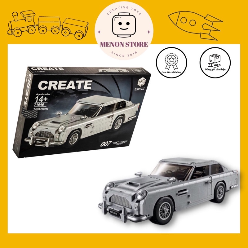 Đồ chơi lắp ráp 0262 71046 21046 Mô hình Siêu xe Aston Martin 007 - Xếp ...