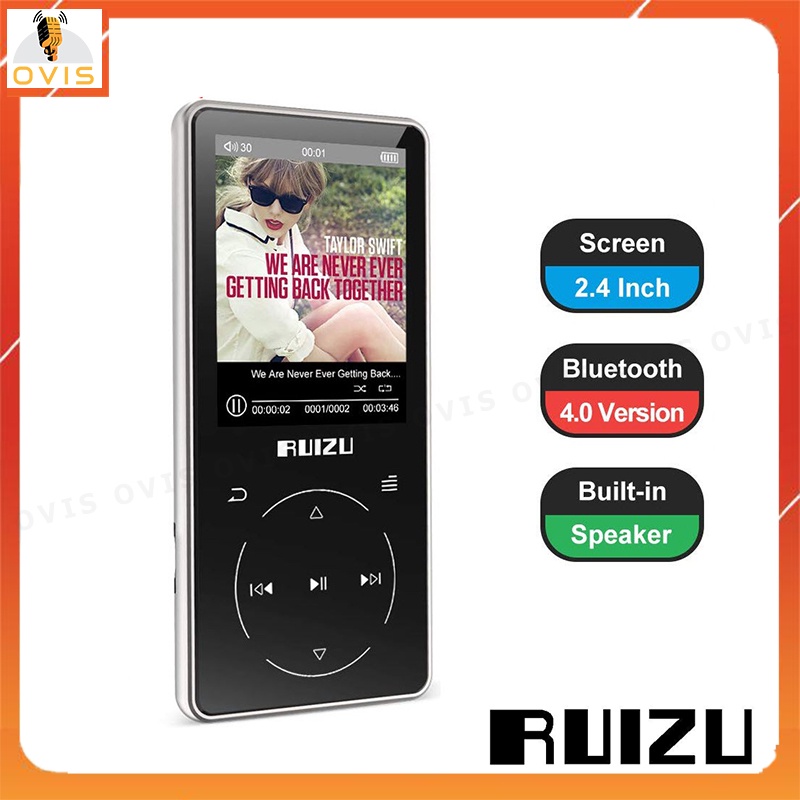 Ruizu D16 / D10 - Máy Nghe Nhạc Bluetooth, Xem Video, Phím Cảm Ứng ...