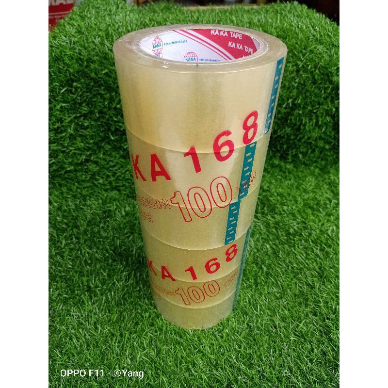 Băng Keo trong đục dán thùng gói hàng 5P Băng Dính 5cm 100 Yard đủ nặng 1kg2 Giá 1 Cây 6 cuộn ...