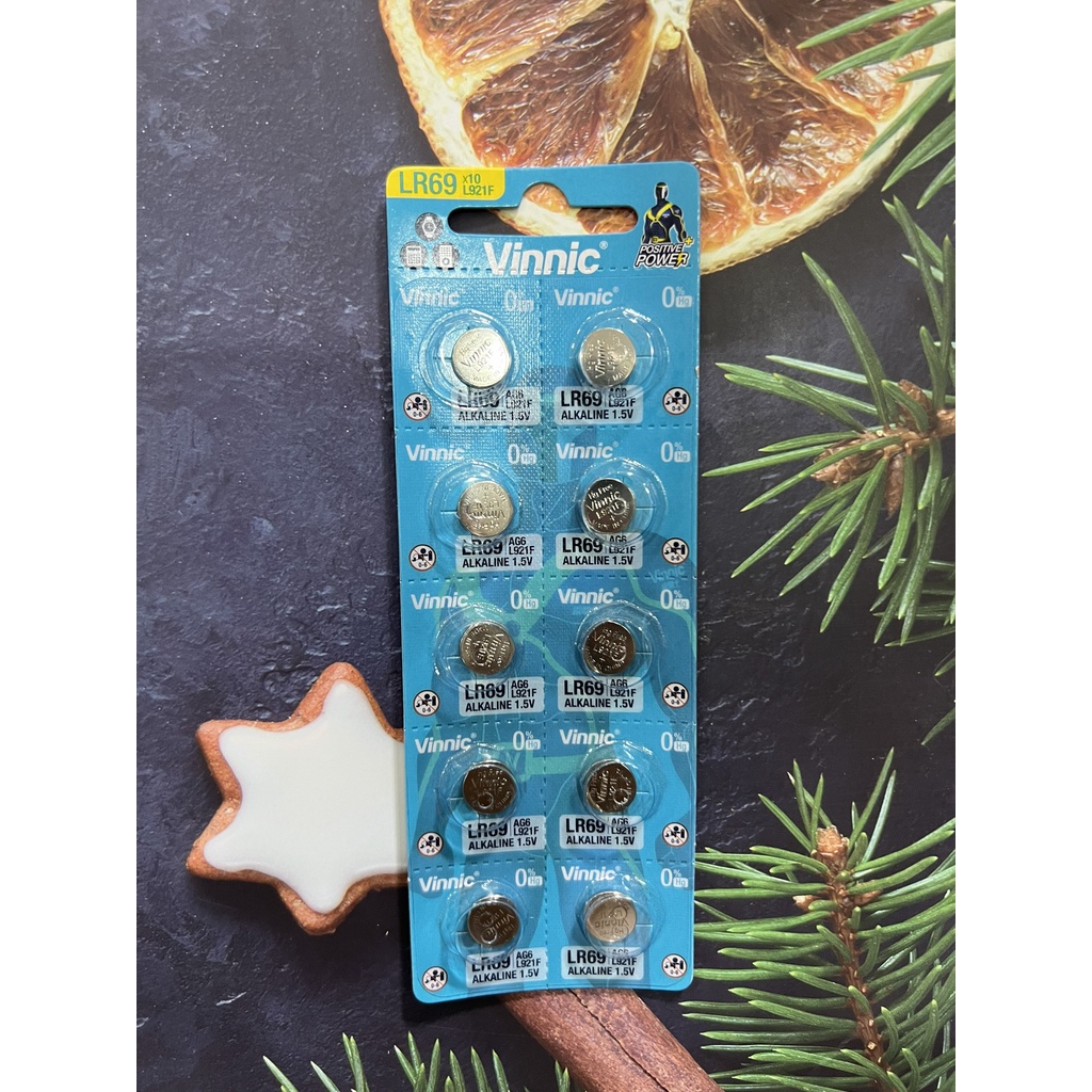 Vĩ 10 viên Pin Vinnic L921F AG6 SR920SW SR920 371 Chính Hãng | Shopee ...
