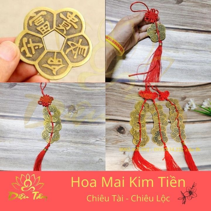 Xâu Dây Tiền Xu Hoa Mai Kim Tiền - Quà Tặng Quà Lưu Niệm - Treo Làm Vật ...
