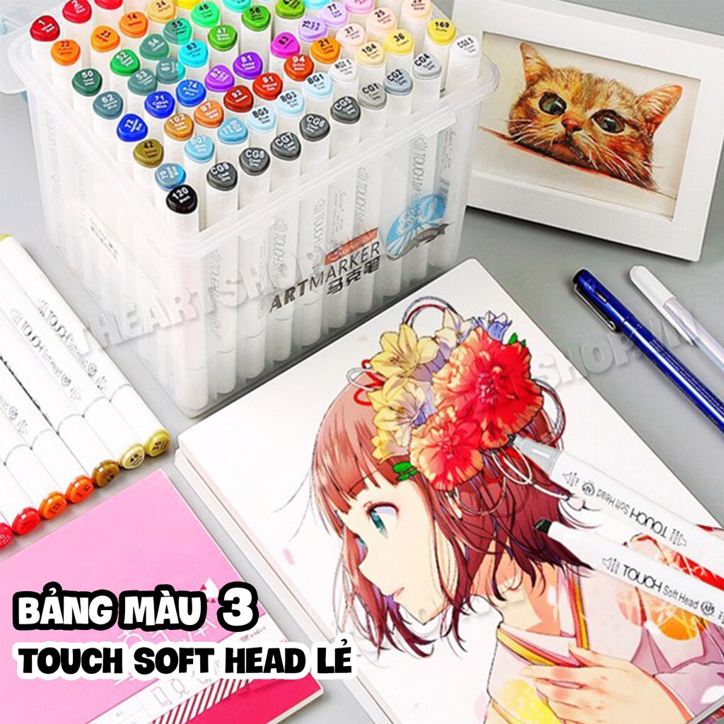 [THEARTSHOP] (P3) Bút marker SUPERIOR Touch Soft Head 218 màu (Bán lẻ ...