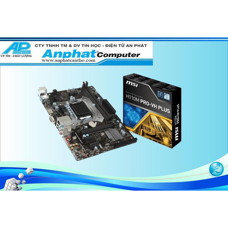 Bo mạch chủ Main MSI H110M-PRO-VH Plus socket 1151 - Hàng Công Ty(fullbox)Bảo hành 36 tháng ...
