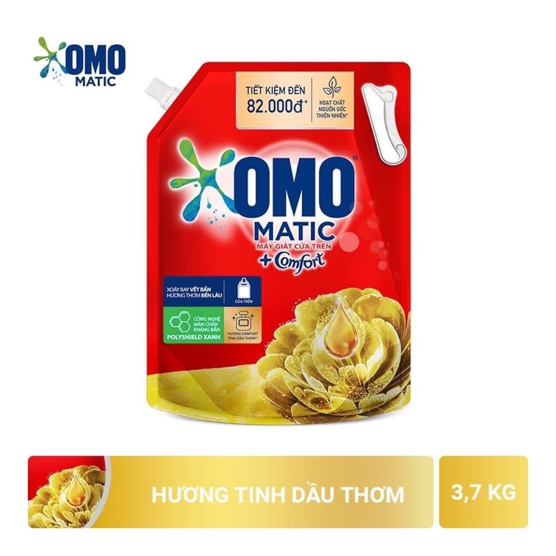 NƯỚC GIẶT OMO COMFORT CỬA TRÊN ( 3,7kg ) | Shopee Việt Nam
