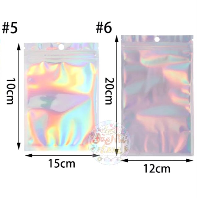 Túi zip hologram, túi zipper đựng sản phẩm | Shopee Việt Nam