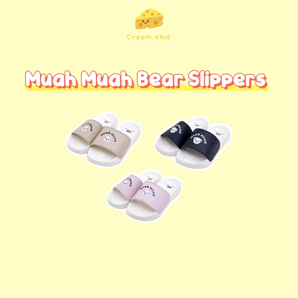 Dép Gấu Muah Muah brand Hàn siêu xinh | Shopee Việt Nam