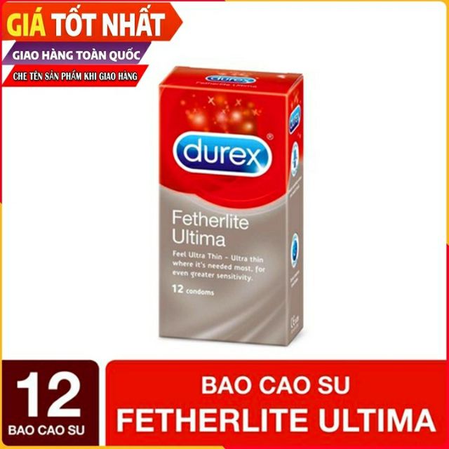 bao cao su Durex Fetherlite Ultima siêu mỏng (hộp 12 cái) | Shopee Việt Nam