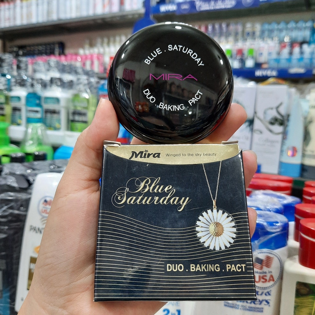 PHẤN NÉN CHỐNG NẮNG ĐA CHỨC NĂNG MIRA BLUE SATURDAY DUO BAKING PACT 12g ...
