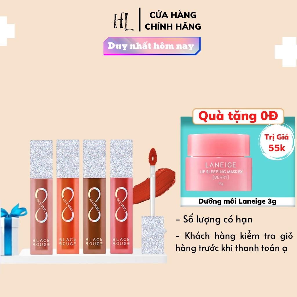 Son kem lì, không trôi, lên mầu đẹp Black rouge Air Fit Velvet Tint Ver ...