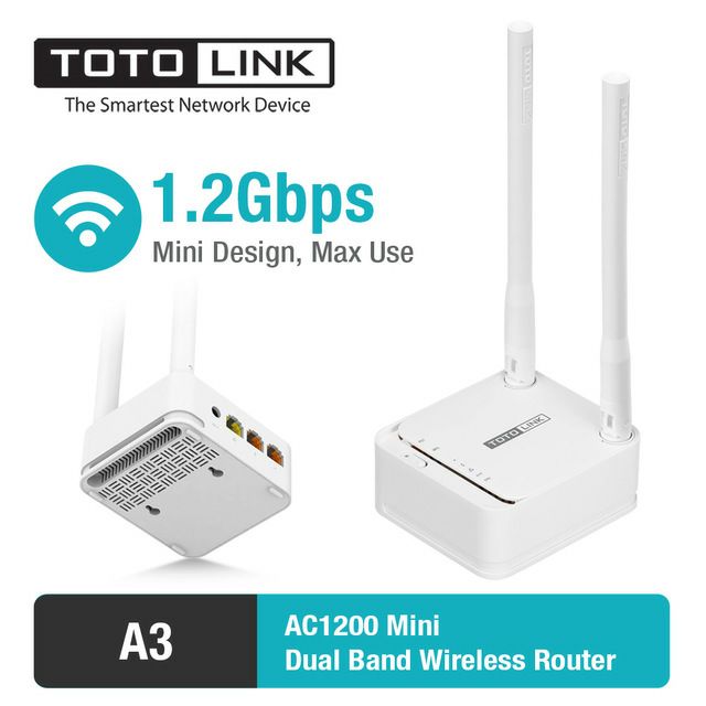 [45 USER] WiFi Access Point TOTOLINK A3 AC1200 2 băng tần - Có tản ...