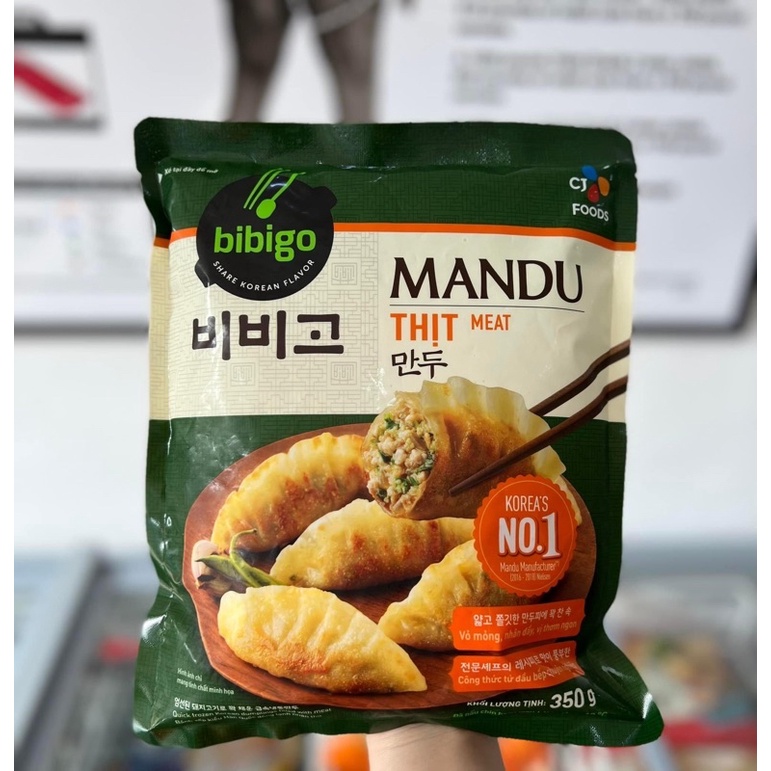 Bánh xếp Mandu Bibigo CJ Hàn Quốc 350g ( hải sản/thịt/thịt và bắp ) - Giao Hàng Hà Nội | Shopee ...
