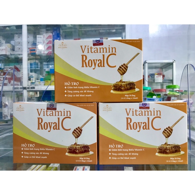 VITAMIN ROYAL C ( hộp 20 ống) - GIẢM TÌNH TRẠNG THIẾU VITAMIN C, TĂNG ...
