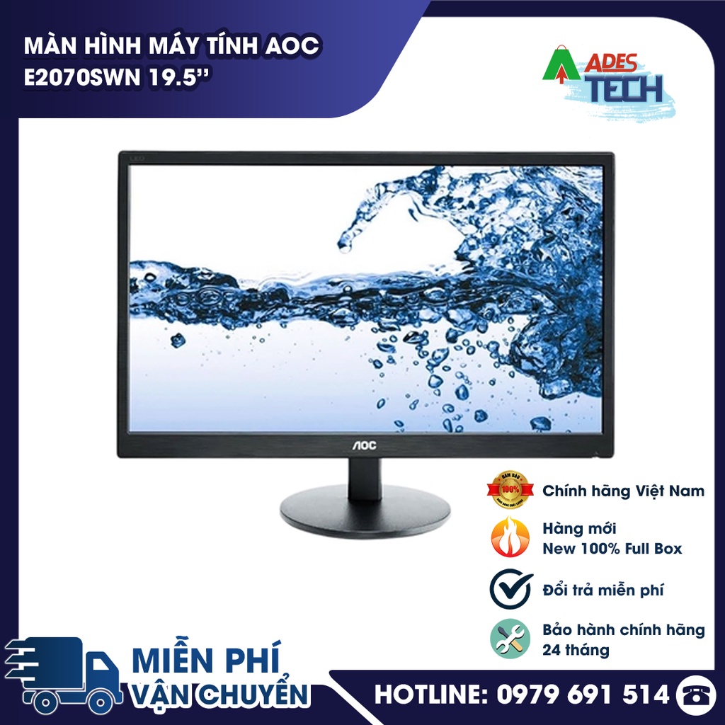 [HÀNG CHÍNH HÃNG] Màn hình máy tính AOC E2070SWN 19.5'' bảo hành 36 ...