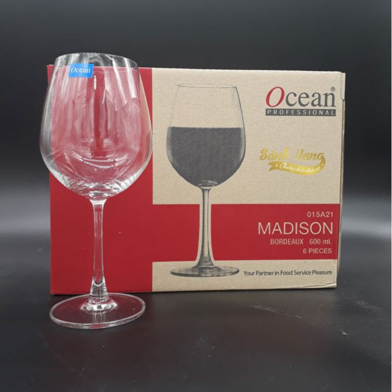 Bộ 6 ly rượu vang thủy tinh ocean thái lan 600 ml | Shopee Việt Nam