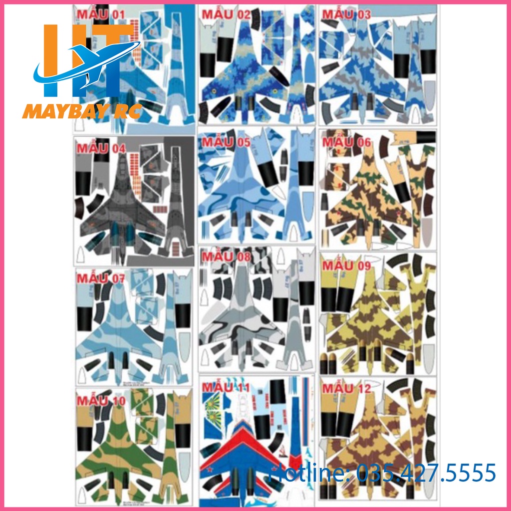 Decal máy bay su27, su37 sải cánh 70cm | Shopee Việt Nam