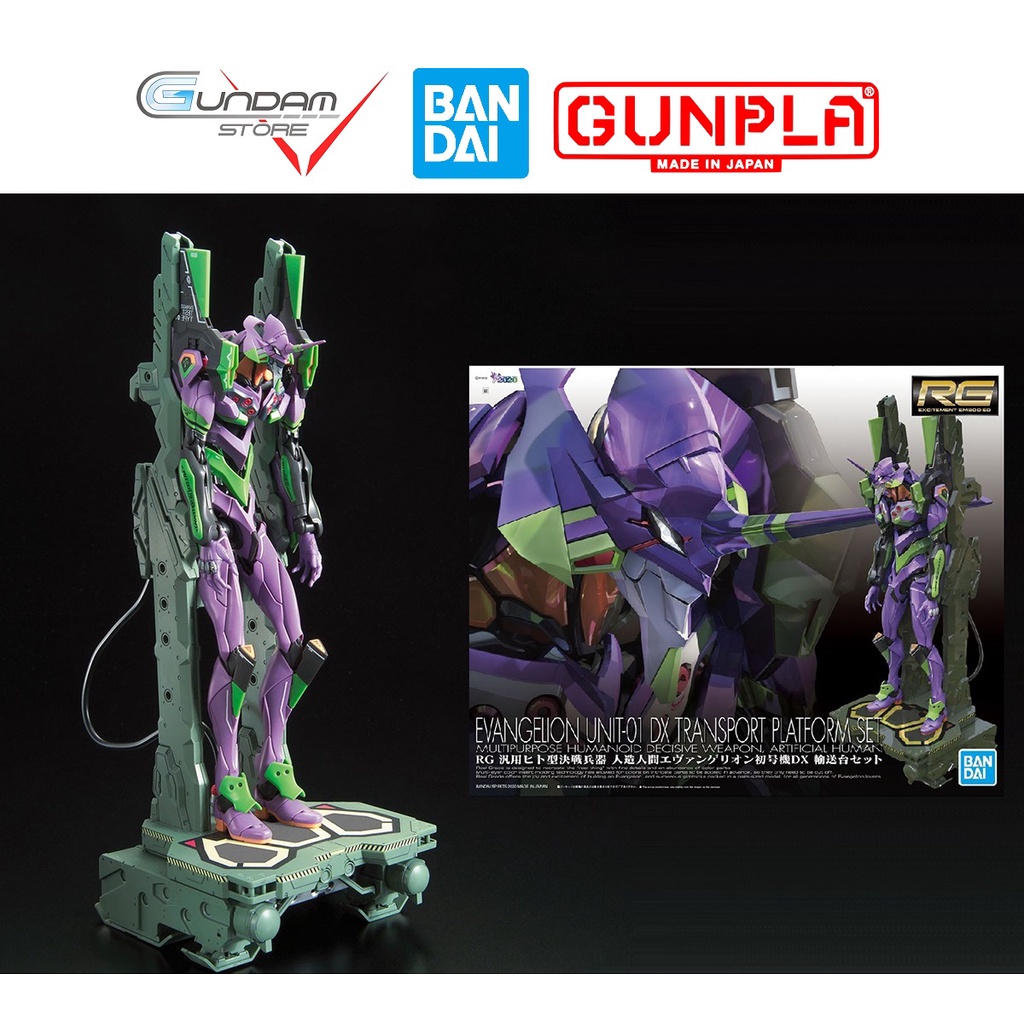 Mô Hình Lắp Ráp RG Evangelion 01 & DX Transport Platform Set EVA01 Đồ ...