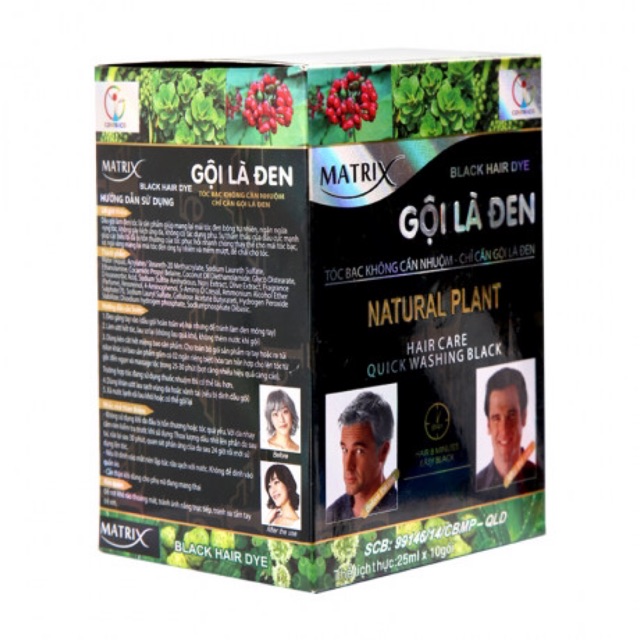 Dầu gội Matrix Gội Là Đen (10 gói x 25ml/hộp) | Shopee Việt Nam