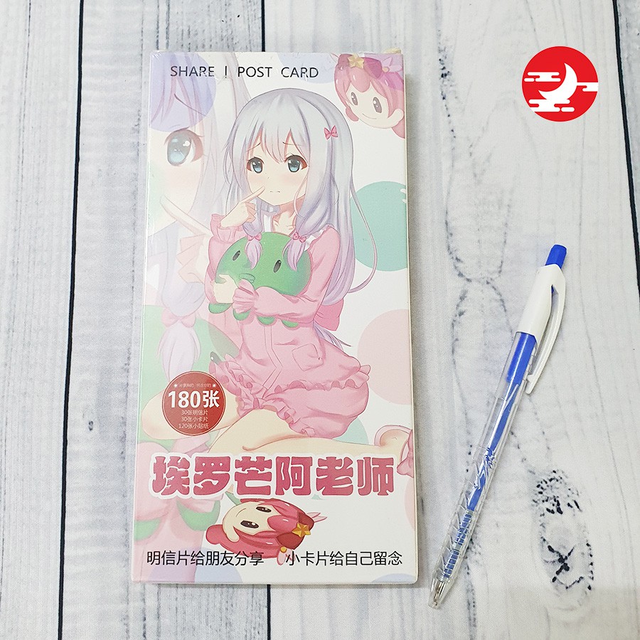 Hộp Postcard Set Bộ bưu thiếp Anime Eromanga Sensei Tác Giả Đào Hoa ...