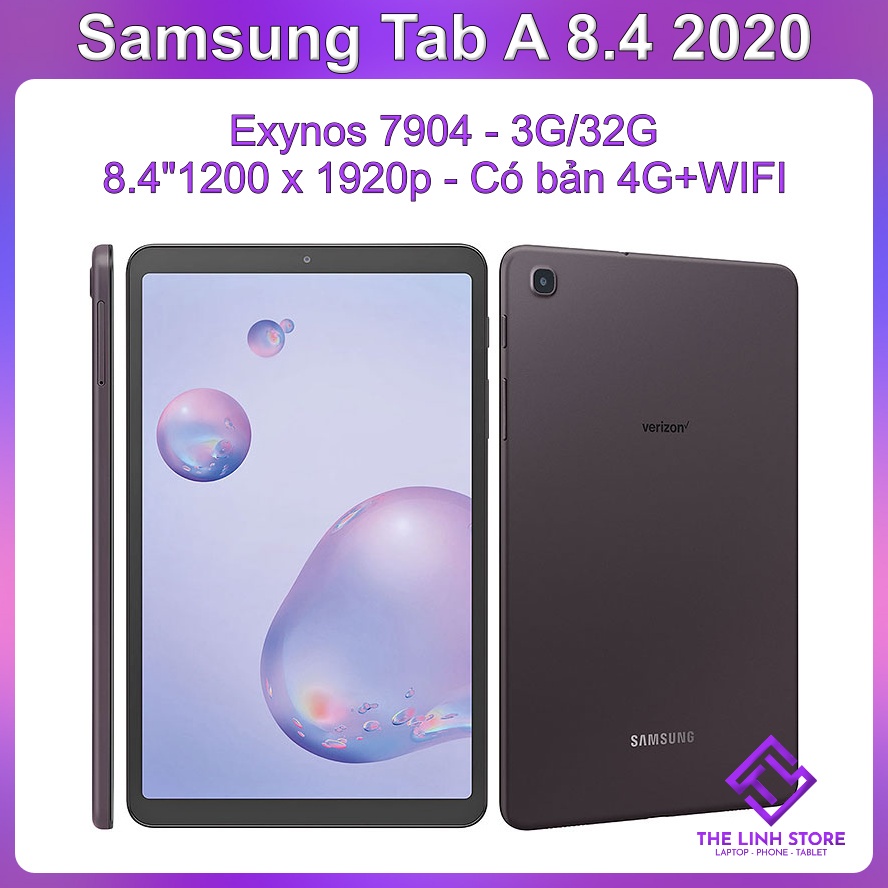 Máy tính bảng Samsung Tab A 8.4 inch 2020 T307U - Có bản dùng sim 4G ...