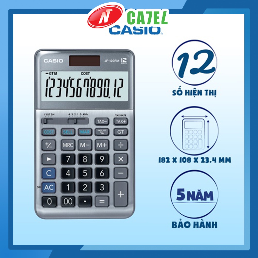 Máy tính CASIO JF 120FM hàng chính hãng bảo hành 5 năm | Shopee Việt Nam