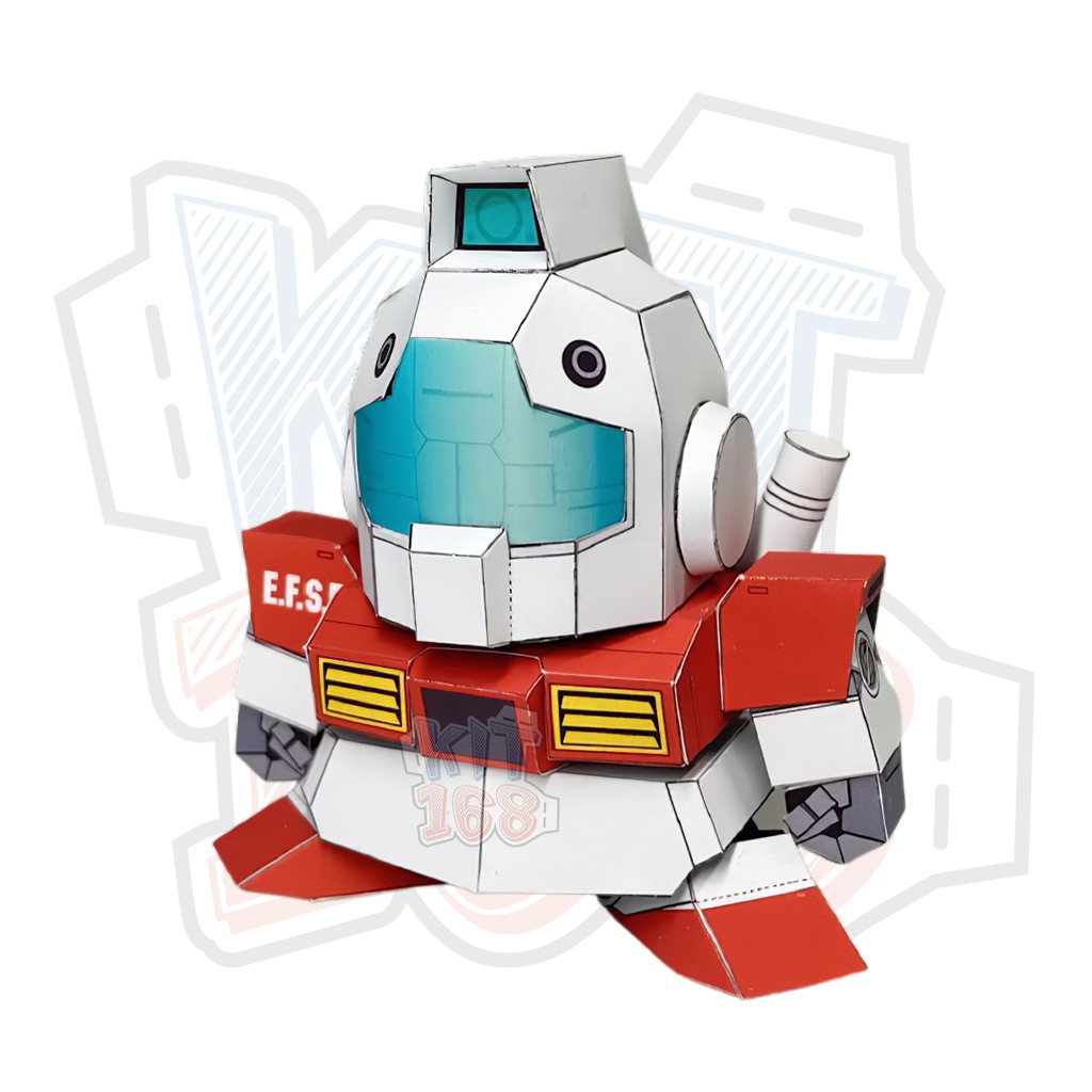 Mô hình giấy Robot SD Gundam RGM-79 GM | Shopee Việt Nam