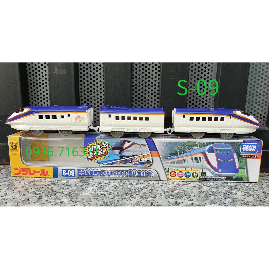 Mô hình tàu hỏa chạy pin Takara tomy S09 có móc nối nam châm (tàu to ...