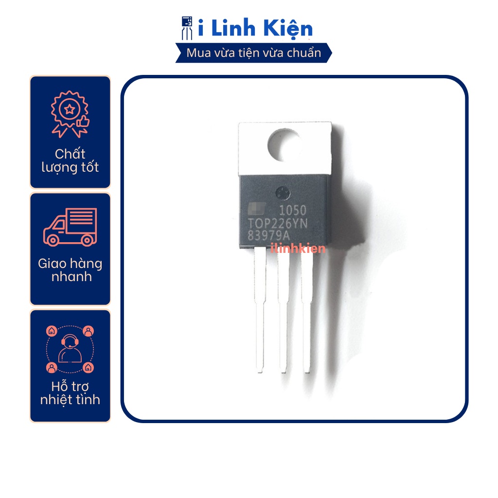 Ic nguồn TOP226YN 125W TO-220 chính hãng Power Intergration | Shopee ...