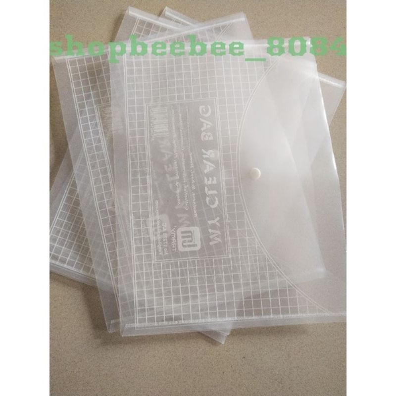 túi khuy bấm clear bag trong to A4, file tài liệu khổ F | Shopee Việt Nam
