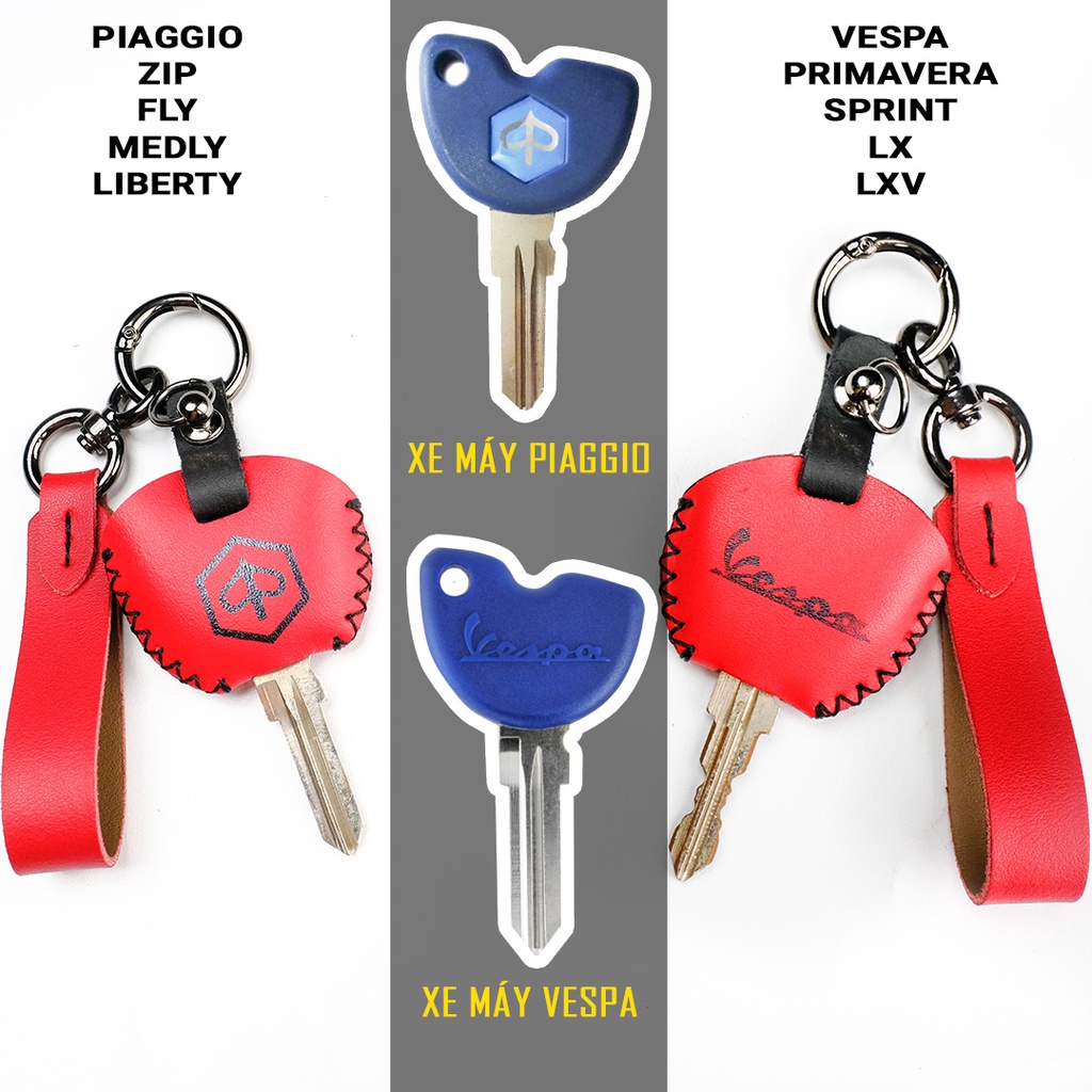 Bao da bọc chìa khóa xe máy Piaggio ZIP FLY Medley Libery Vespa ...