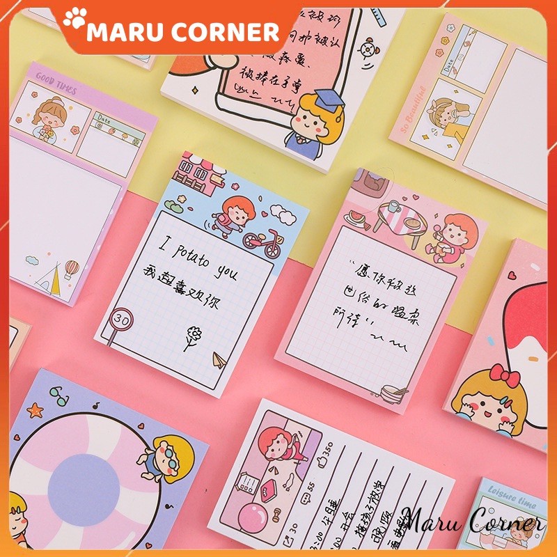 Giấy nhớ giấy note phong cách manga xinh xắn | Shopee Việt Nam
