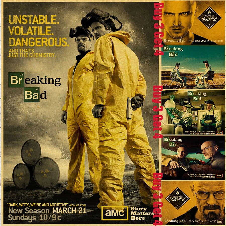 Breaking Bad Poster Giấy Retro Poster Chất Lượng Cao Tranh Trang Trí ...